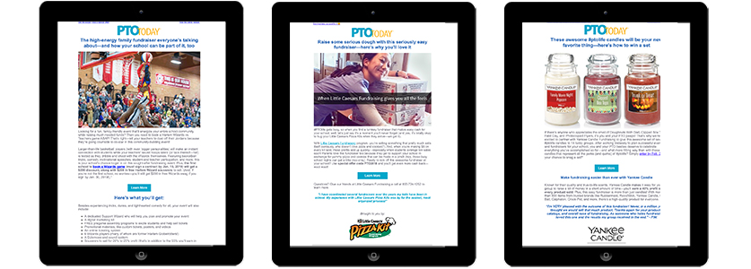 Custom Cobranded Emails - School Family Media